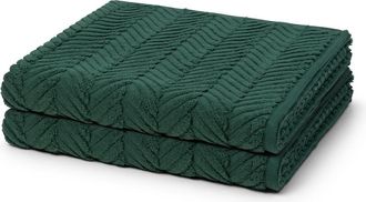 ROSS 2 teiliges Frottier-Set - Sensual Skin - Zopf-Muster (2 X Duschtuch im Set) - 500 g/m2 - Baumwolle - Walkfrottee - saugstark - weich und flauschig - M