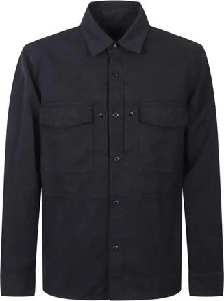 Stone Island Homme, Chemises, Bleu, Taille: XL Overshirt