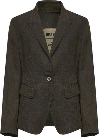 Uma Wang UMA Wang, Femme, Vestes, Brun, Taille: 42 FR Asymmetric Draped Blazer