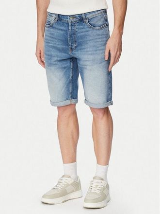 HUGO BOSS Jeansshorts 50556163 Blau Regular Fit