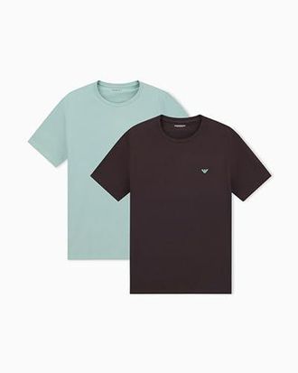 Emporio Armani Endurance 2-Pack T-Shirt, Marron, XXL Homme
