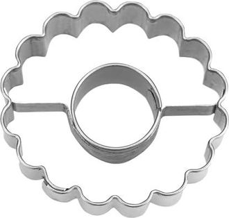 Städter Staedter Linzer-Ausstecher Ring in Ring ø 4 cm/H 1,5 cm gewellt, Silber