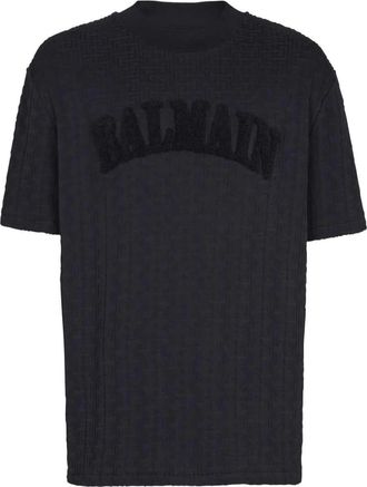 Balmain T-shirt avec monogramme Pb
