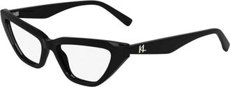 Karl Lagerfeld Femme, Accessoires, Noir, Taille: 53 MM Kl6175 Cat Eye Frame