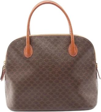 Celine Sac &agrave; main Pre-owned Macadam en toile enduite - Femme - Pre-owned - Brun - Taille: ONE Size