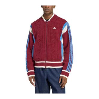adidas Homme, Vestes, Rouge, Taille: M Retro Remix Wicons Cardigan