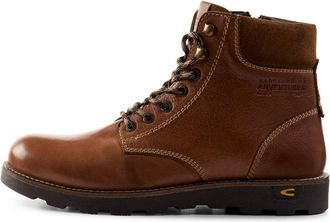 Camel Active Herren Schn&uuml;rboot aus echtem Nappaleder Braun, menswear-42