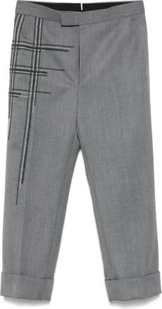 Thom Browne School Uniform Wollhose - Grau