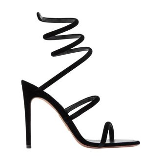 Rene Caovilla Velvet Snake Sandalen - - Shoes - Damen - Schwarzk - 38 EU