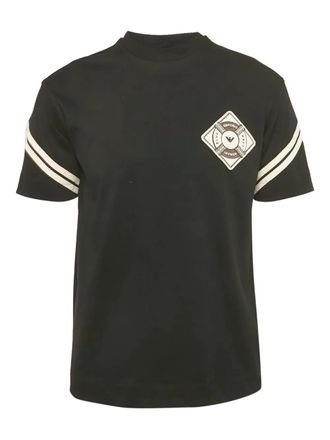 Emporio Armani T-Shirt mit Logo-Applikation - Schwarz