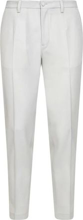 Dolce & Gabbana Homme, Pantalons, Blanc, Taille: 2XL Pantalon en popeline de laine