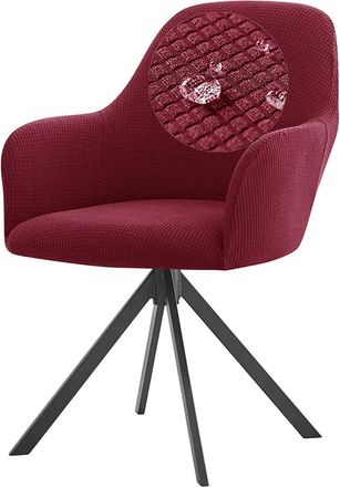 Generic Jacquard Samt Stuhlbezug Dehnbarer Esszimmerstuhl & B&uuml;rostuhl &Uuml;berzug, Elastische Velours-Gebogene R&uuml;cken Schutz F&uuml;r Schminktisch,Esszimmerstuhlbez&uuml;ge