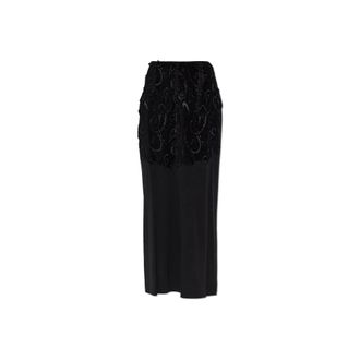Maison Margiela Rock mit dekorativer Stickerei - - Skirts - Damen - Schwarzk - S