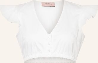 Kinga Mathe Alissa By Kinga Mathe Dirndlbluse Kiki Mit Volants weiss