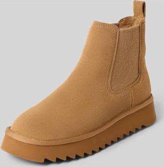 Tamaris Boots aus Rindsnappa mit Profilsohle