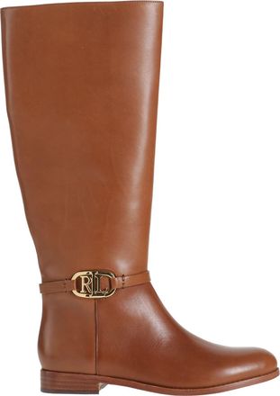 Ralph Lauren BRIDGETTE BURNISHED LEATHER TALL BOOT