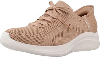 Skechers Femme Hands Free Slip-ins Ultra Flex 3.0-Brilliant Path Chaussures de Gymnastique, Tan Knit/Trim, 38 EU