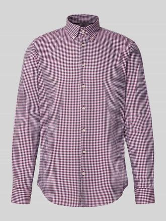 Jake*s Regular Fit Freizeithemd mit Button-Down-Kragen