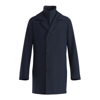 HUGO BOSS Einknopfmantel - - Coats - Herren - Blau - S