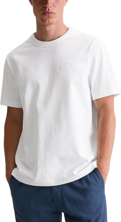 Marc O'Polo Denim Herren T-Shirt aus Bio-Baumwolle Relaxed Fit, Weiß (White), XL