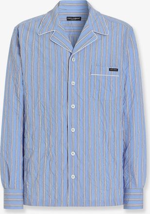 Dolce & Gabbana Vanity Pajamas froiss&eacute; cotton shirt - DOLCE & GABBANA - gender_Man