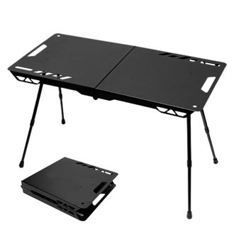 Generic Campingtisch,Aluminiumlegierung Tragbar Und H&ouml;henverstellbar | Faltbarer Picknicktisch | F&uuml;r Picknick Reisen Wandern Grillen Roadtrip Innenbereich Hin