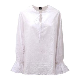 Fay Wei&szlig;es Baumwoll-/Leinenhemd - - Blouses & Shirts - Damen - Wei&szlig; - XS