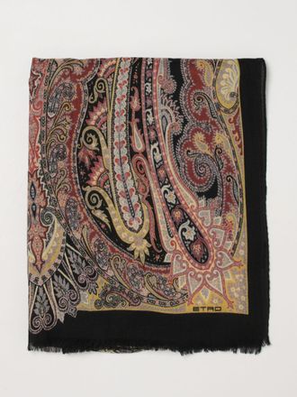 Etro Schal aus 100% Kaschmir mit Paisley-Print und Fransenr&auml;ndern