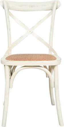 Biscottini International Thonet Massivholz Vintage Stuhl 44 x 47 x 88 cm - K&uuml;chenstuhl aus Rattan und verst&auml;rkter R&uuml;ckenlehne - Esszimmerst&uuml;hle - St&uuml;hle f&uuml;r den Innen- und Au&szlig;