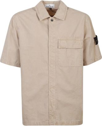 Stone Island Homme, Chemises, Beige, Taille: XL Stone Island Chemises