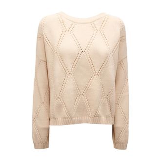 Max Mara Damen, Strickwaren, Beige, LGröße