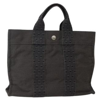 Herm&egrave;s Pre-owned Vintage Canvas Tote - - Pre-owned - Damen - Grau - ONE SIZE