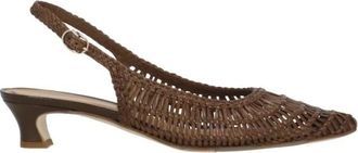 Julie Dee Femme, Chaussures, Brun, Taille: 40 EU Escarpins Slingback Tiss&eacute;s