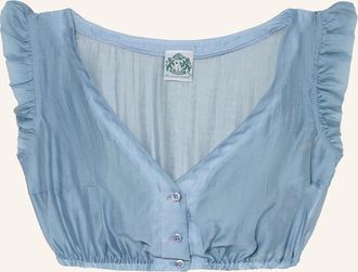 Hammerschmid Hammerschmid Dirndlbluse Eveline Mit Rüschen blau
