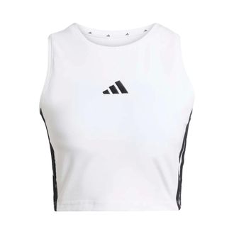 adidas Femme, Sport, Blanc, Taille: 36 FR Essentials 3-Stripes Padded Tank