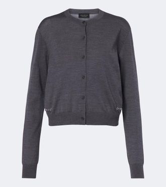 Gucci Cardigan Horsebit aus Wolle