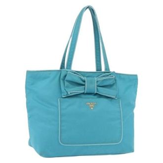 Prada Pre-owned Nylon Tote Bag - - Pre-owned - Damen - Blau - ONE SIZE