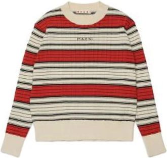 Marni Homme, Pulls, Multicolore, Taille: 8 Y Maille Ray&eacute;e