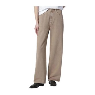 Dunst Relaxed Wide Jeans - - Jeans - Damen - Beige - L