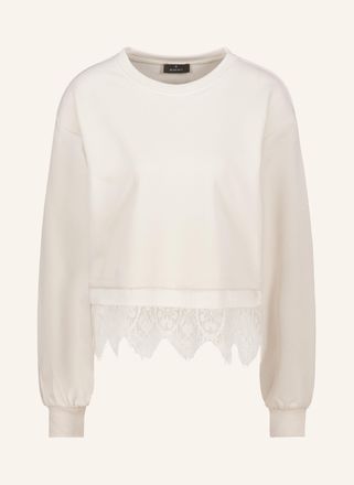 Monari Monari Sweatshirt Mit Spitze beige