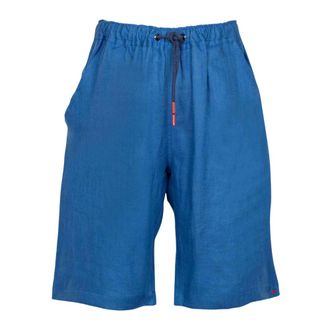Kiton Homme, Shorts, Bleu, Taille: XL Linen Short Pants