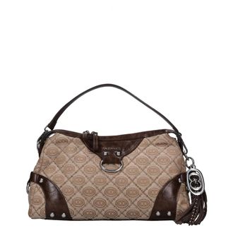 La Carrie Sac Monogram Shiny - Femme - Sacs - Brun - Taille: ONE Size
