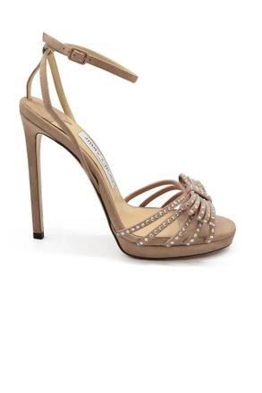 Jimmy Choo London Sandalen - Kaite 120 Sandals - Gr. 39 (EU) - in Braun - f&uuml;r Damen