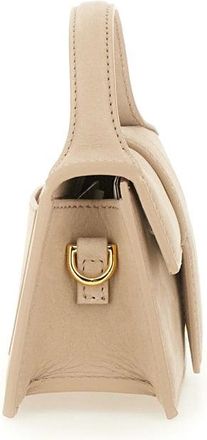 Jacquemus Womens Handbag Le Bambino Beige Calf Leather Cotton; Handbags Hand Bags