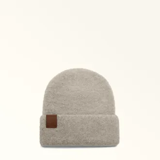 Furla Nuvola M&uuml;tze Vaniglia Beige Wolle Damen