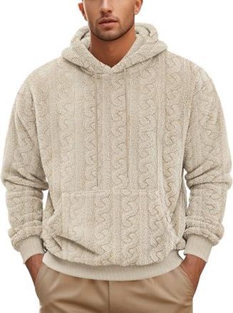 Generic Sweat &agrave; capuche pour homme Couleur unie Sport Casual Sweatshirt Streetwear Sportif Loisirs Mode Quotidien Chaud Respirant Automne Hiver Haute Qualit&eacute; 