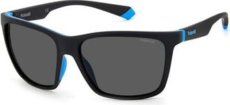 Polaroid Pld 2126/s OY4/M9 BLACK AZURE Sunglasses Mens Acetate, Standard, 58
