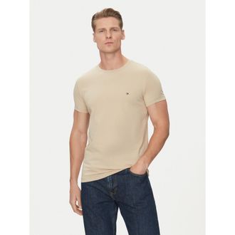 Tommy Hilfiger T-Shirt MW0MW10800 Beige Slim Fit