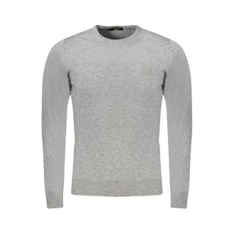 Cavalli Grauer Polyester-Pullover - - Knitwear - Herren - Grau - 2XL