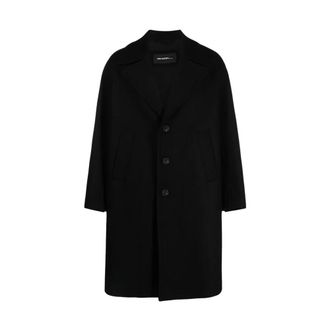 Neil Barrett Oversize Kimono - Schwarze Wolle - - Coats - Herren - Schwarzk - L